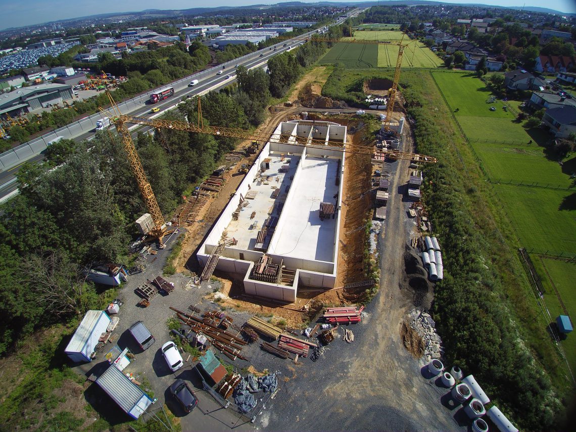 Baustellen A7 Kassel aus der Vogelperspektive - beck-bau GmbH